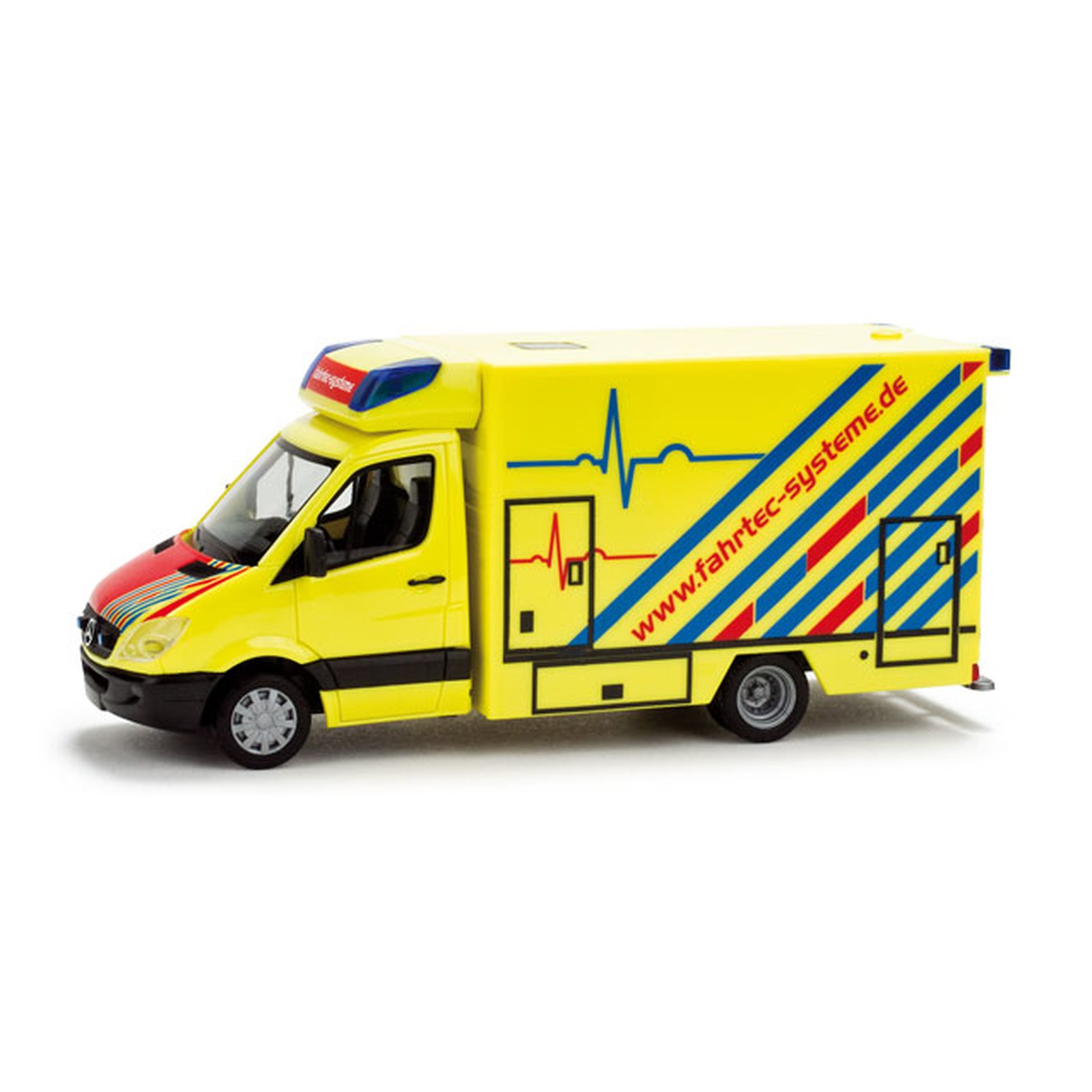 *Herpa 901390 Mercedes Benz Sprinter Fahrtec RTW Maßstab 1:87