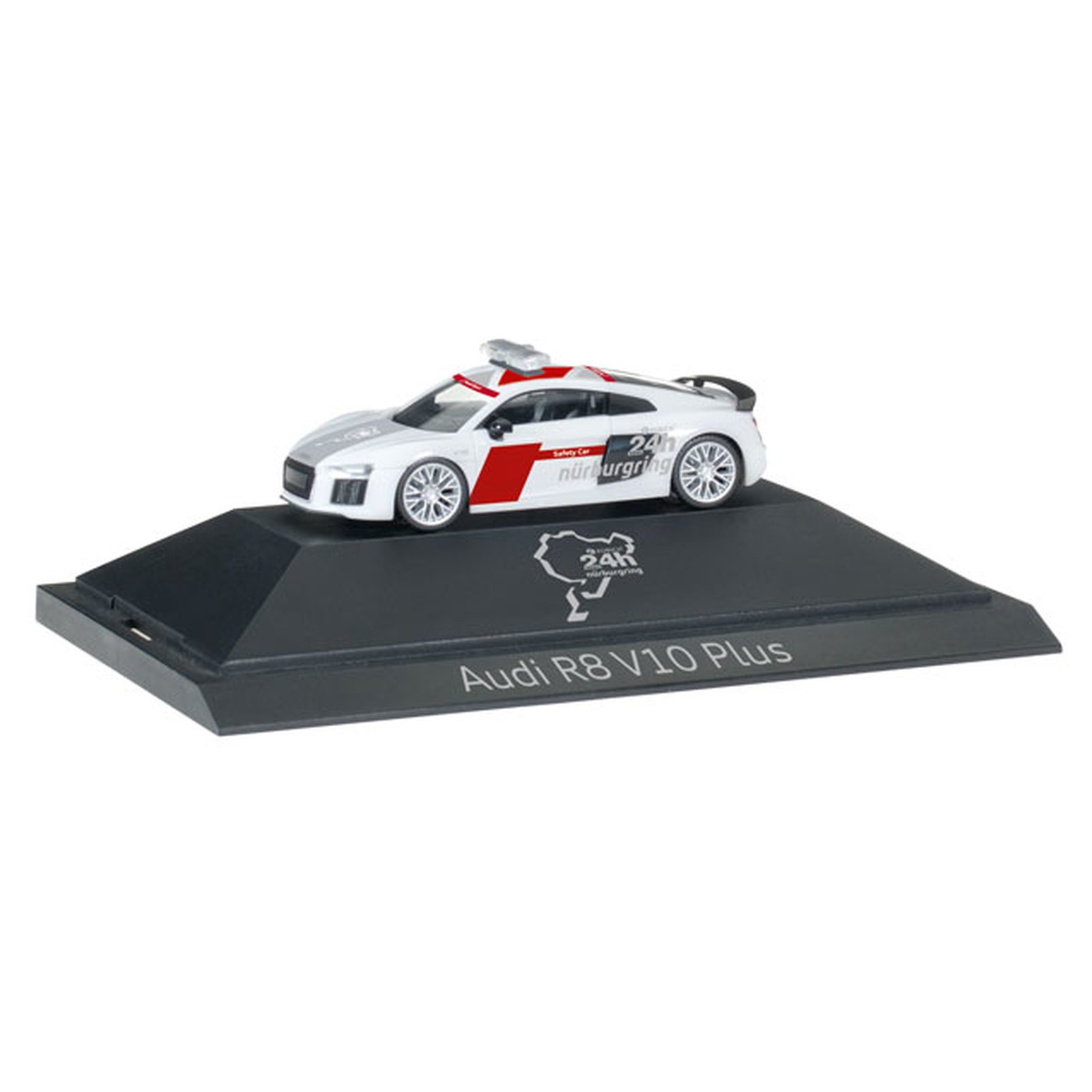 *Herpa 102001 Audi R8 V10 plus SafatyCar´ 24h Nürburgring Maßstab 1: