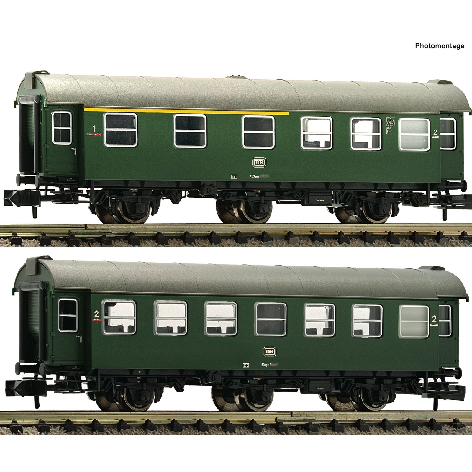 Fleischmann 809909 2er Set Umbauwagen, DB, Ep.IV Spur N