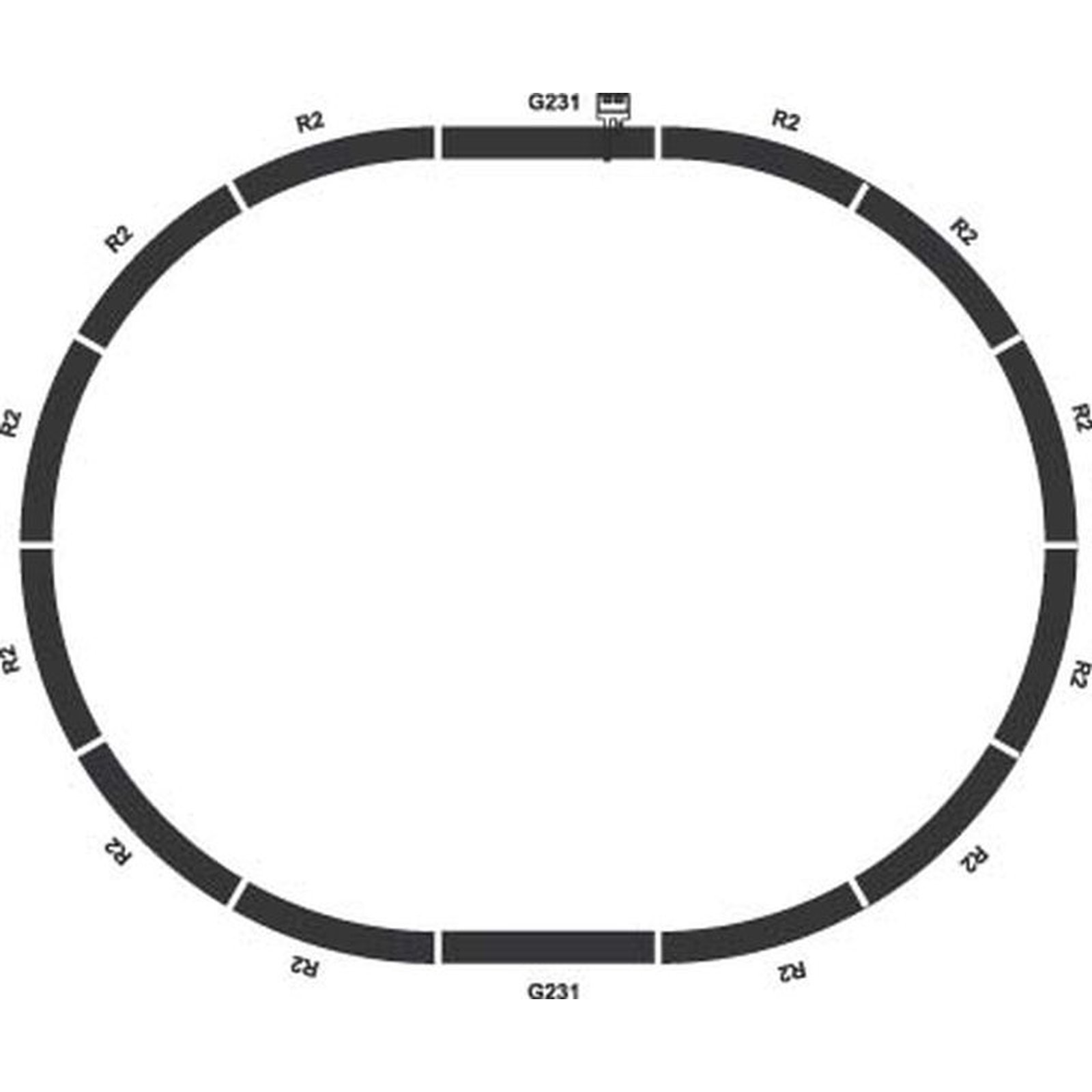 Piko 55300 Spur H0 Gleis-Set A